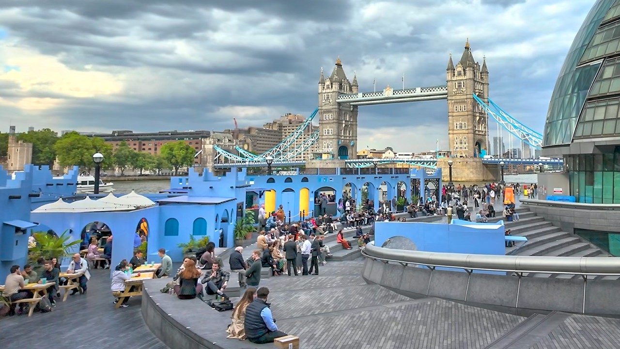 London Walk Summer 2024 · South Bank to Tower Bridge at Summer by the ...
