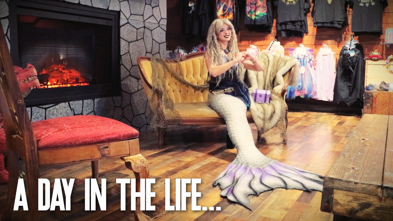 DAY IN THE LIFE OF A PROFESSIONAL MERMAID (Come with me to a Winter ...