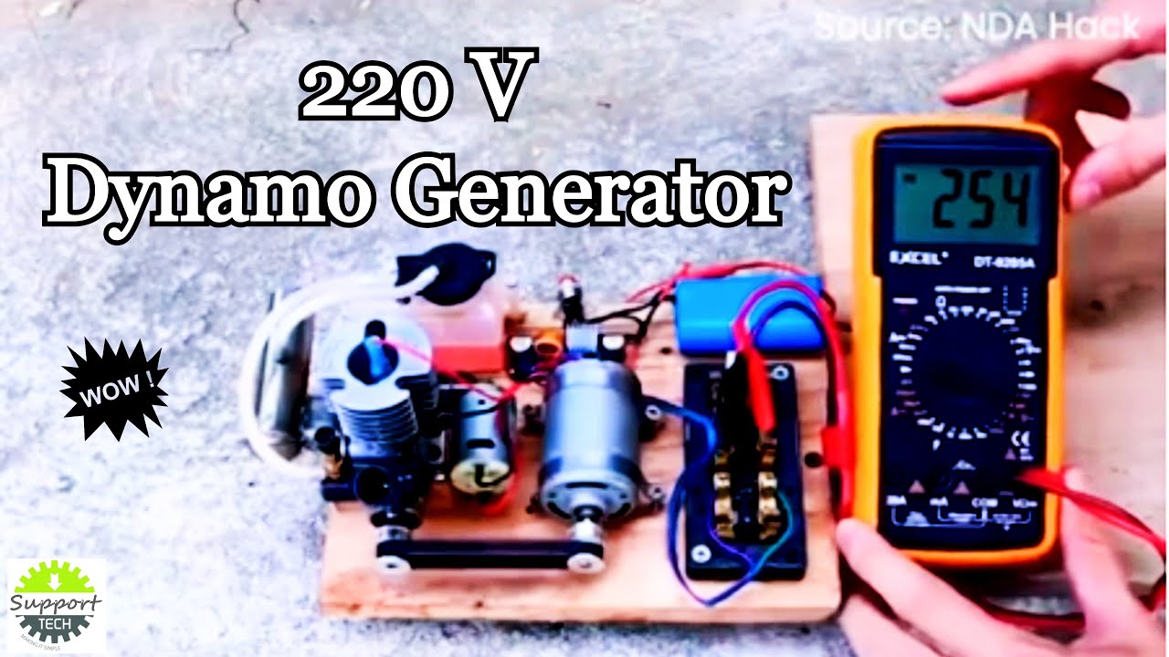 How to make 220V Dynamo Generator|At Home | Tech Support - YouTube