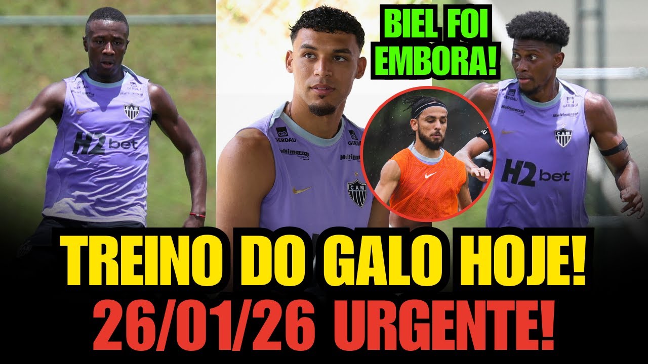 🚨 BIEL NÃO FICA NO GALO E ESTREIA NO BRASILEIRÃO! TREINO DO GALO DESTA ...