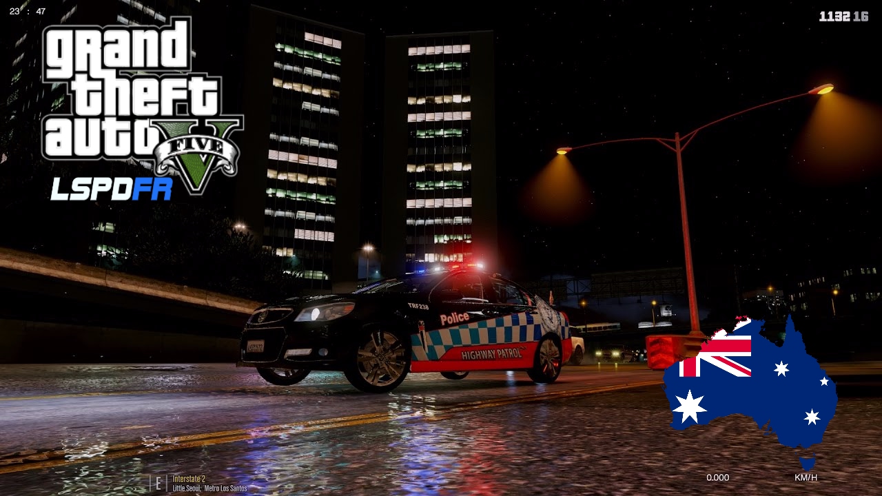 GTA 5 - LSPDFR Australia LIVE - Nighttime City Highway Patrol in the VF ...