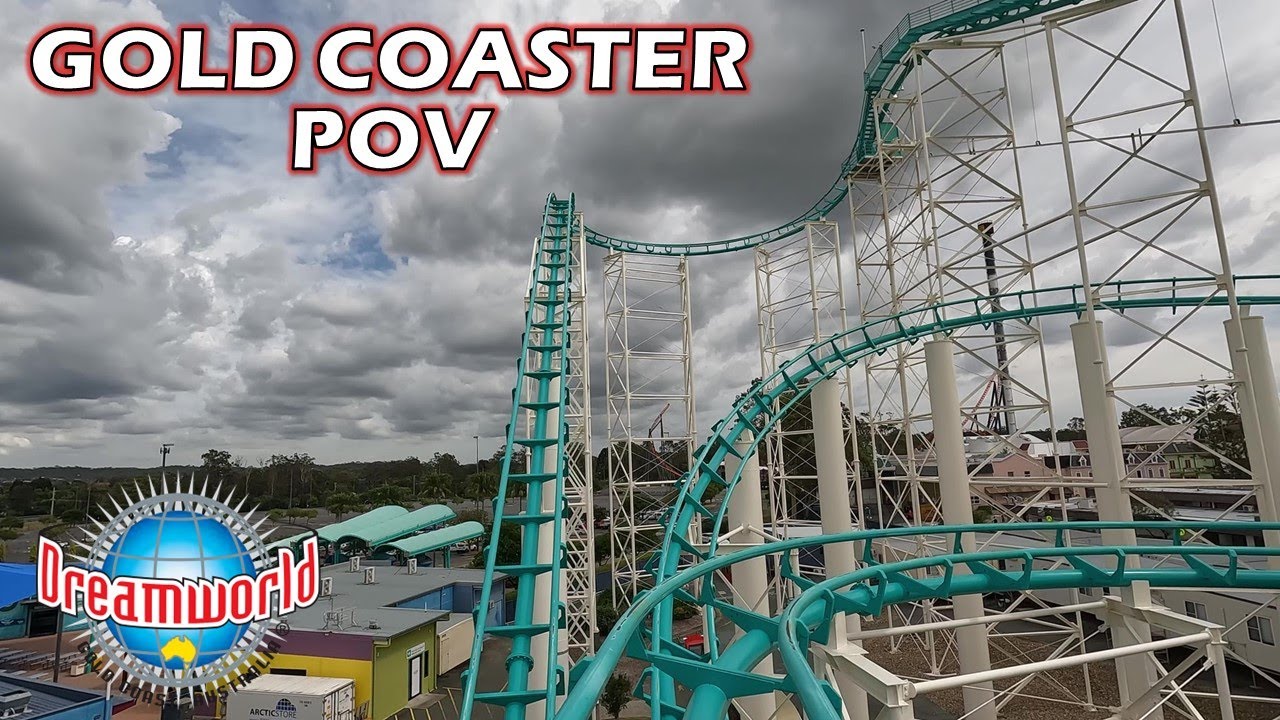 Gold Coaster POV, Dreamworld Arrow Multi-Looping Coaster - YouTube