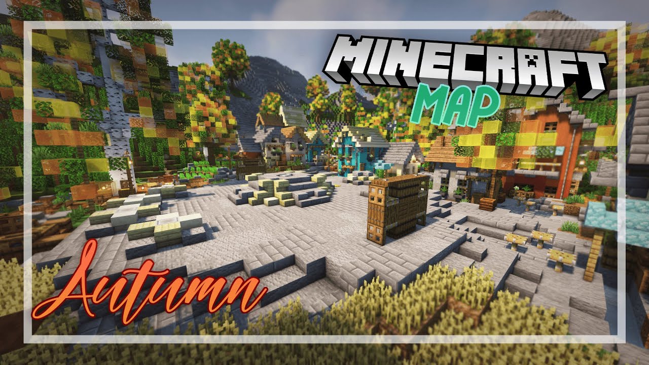 Minecraft Lobby & Hub Map AUTUMN | FREE DOWNLOAD - YouTube