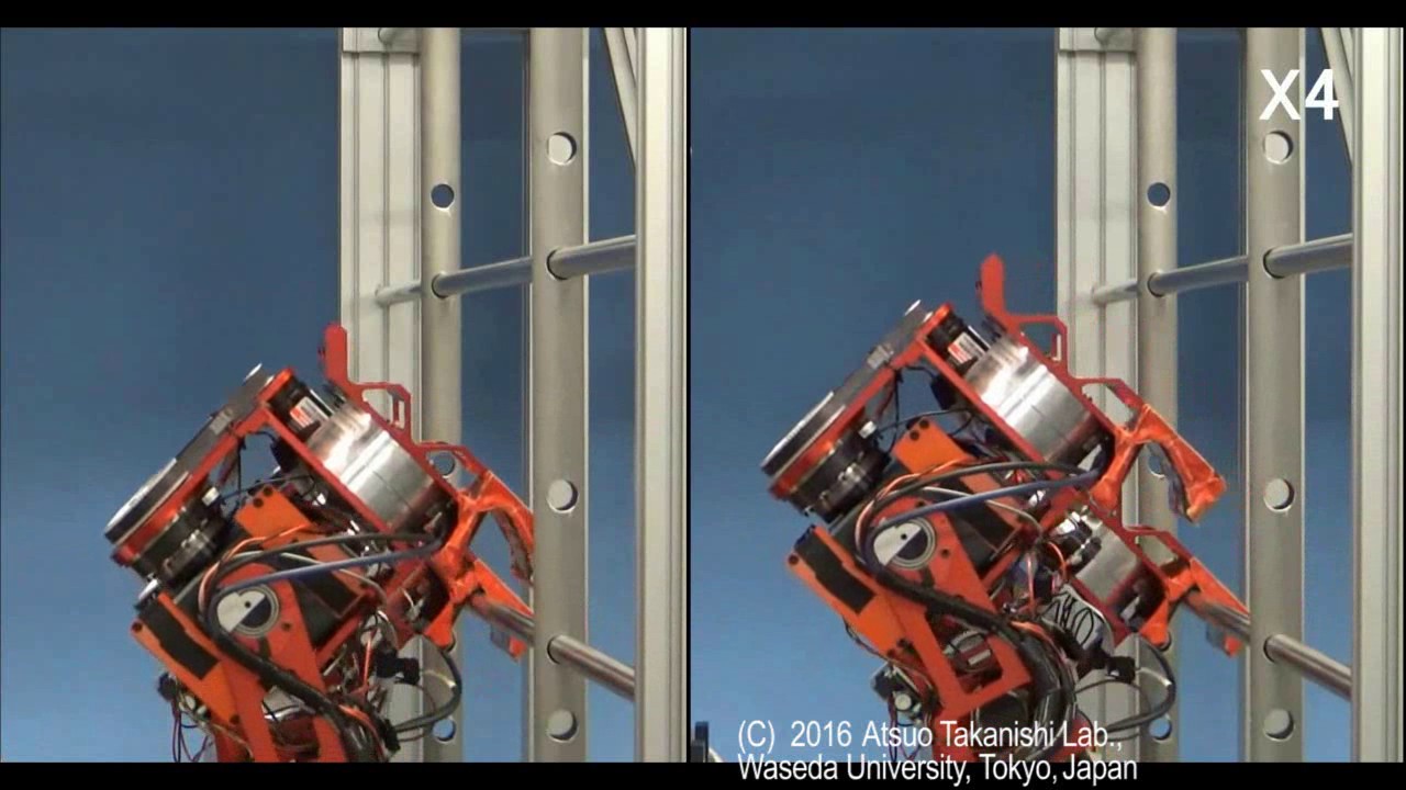 2016 Four-limbed Robot: Smooth Trajectory in Ladder Climbing - YouTube