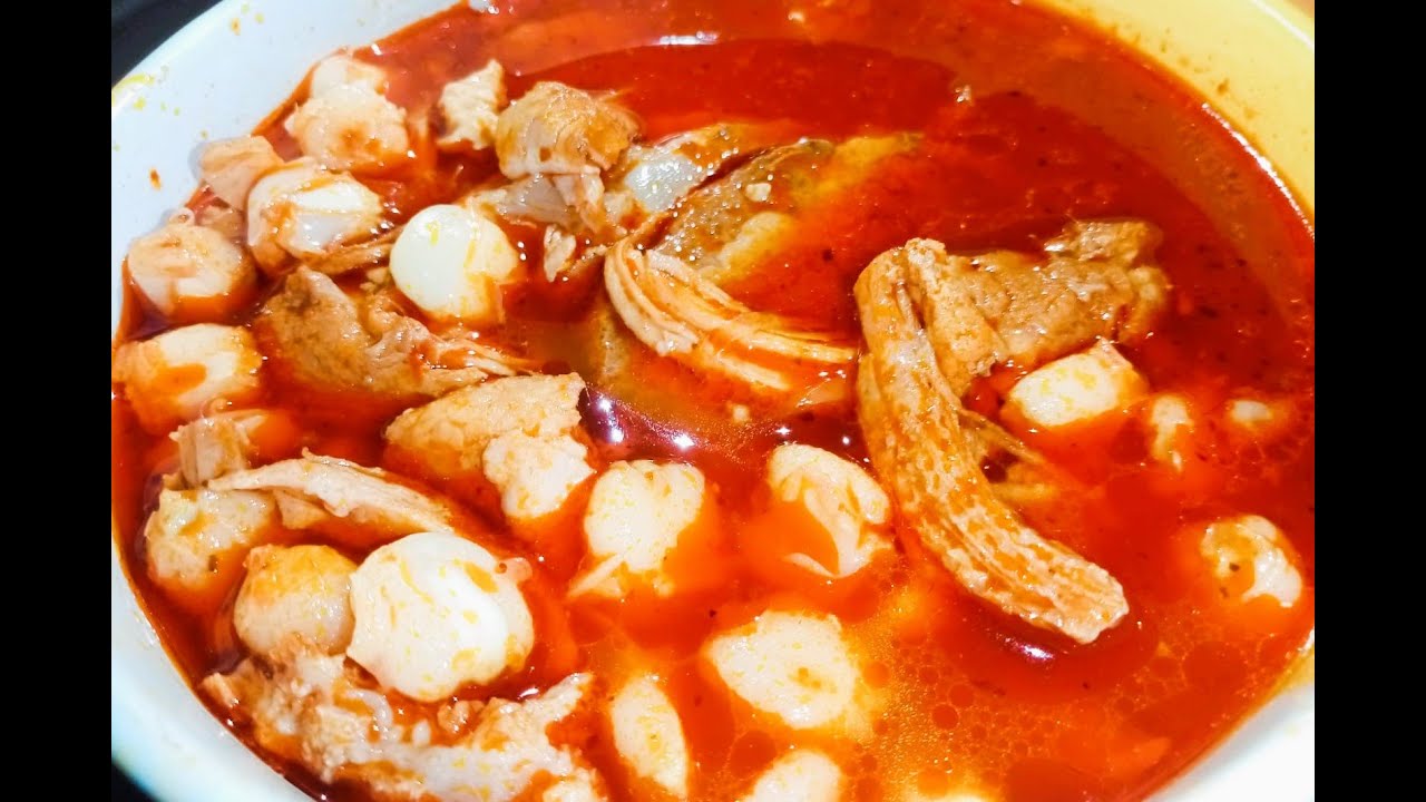 RICO POZOLE ROJO - EL ORIGINAL (CARNE DE PUERCO Y CODILLO) - YouTube