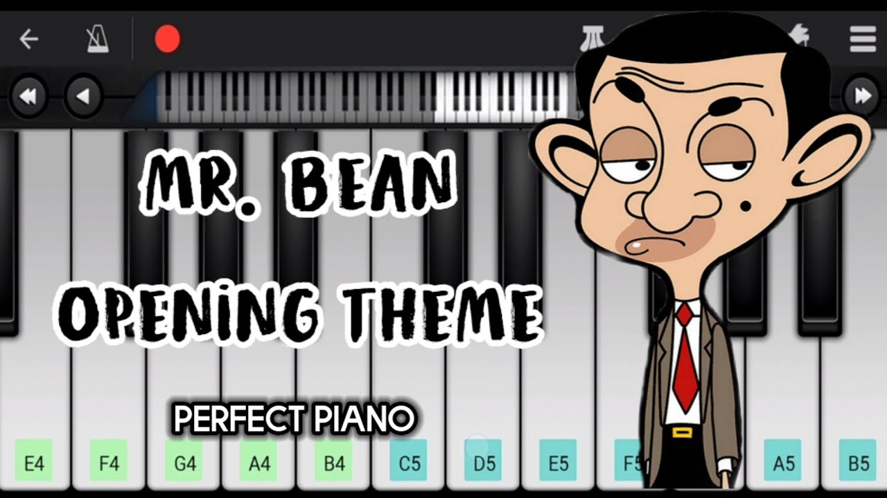Mr. Bean Animated Opening Theme • Perfect Piano Cover • Tutorial • How ...