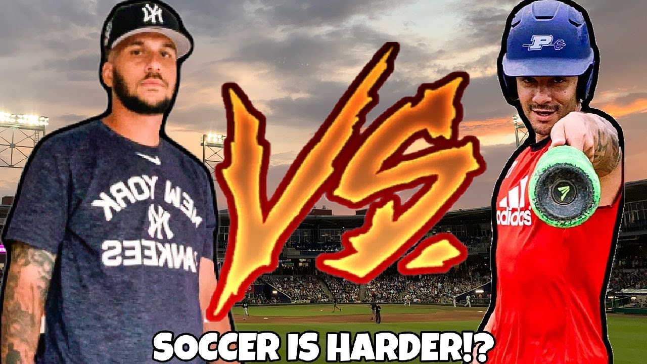 PROFESSIONAL SOCCER PLAYER THINKS HITTING A BASEBALL IS THE EASIEST ...