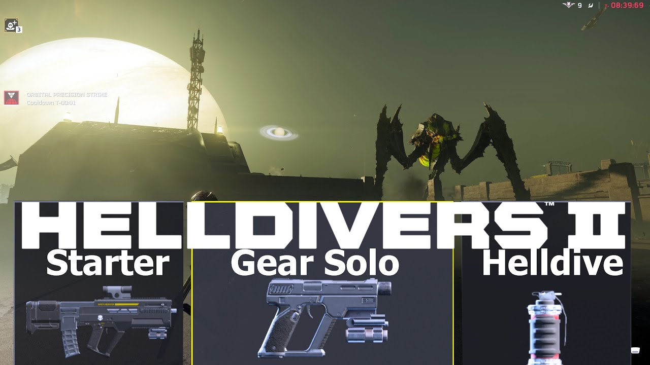 Helldivers 2 going into Solo Helldive with Starter Gear - YouTube