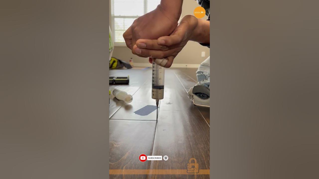 How to fix hollow sounding tiles injecting or grouting of resinous Epoxy Material - YouTube