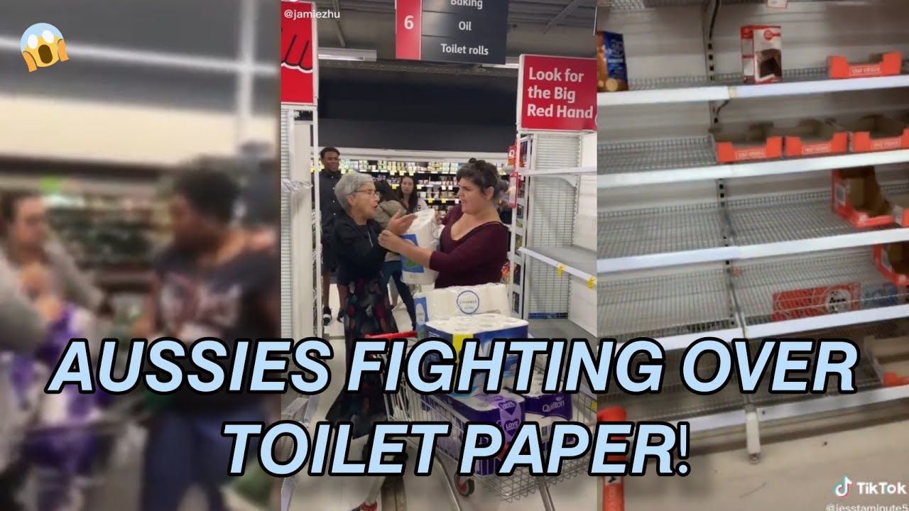 AUSSIES FIGHTING OVER TOILET PAPER! *FOOTAGE* - YouTube