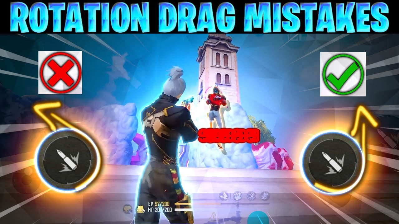 Rotation Drag Mistake? || Rotation Drag In Free Fire || Rotation Drag ...