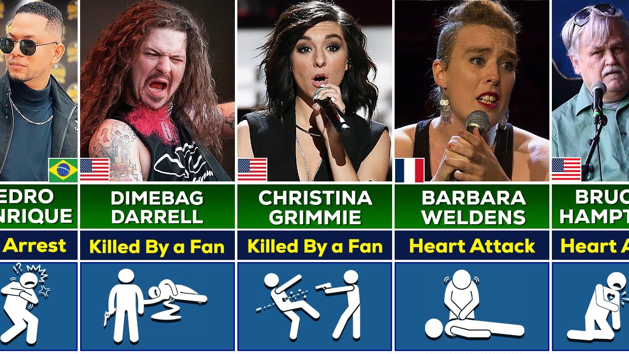 Top Singers and Musicians Who PASSED Right In FRONT of Their FANS - YouTube