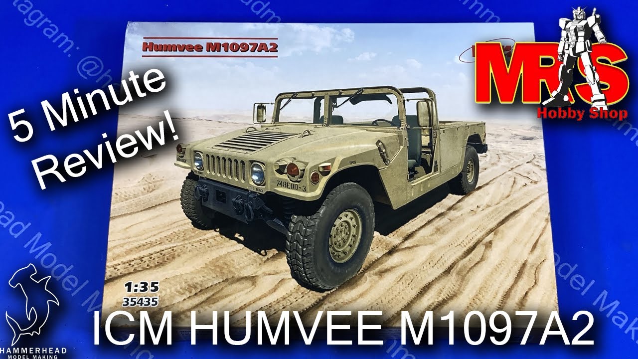 ICM 1/35 Humvee 1097A2 | 5 Minute Review - YouTube