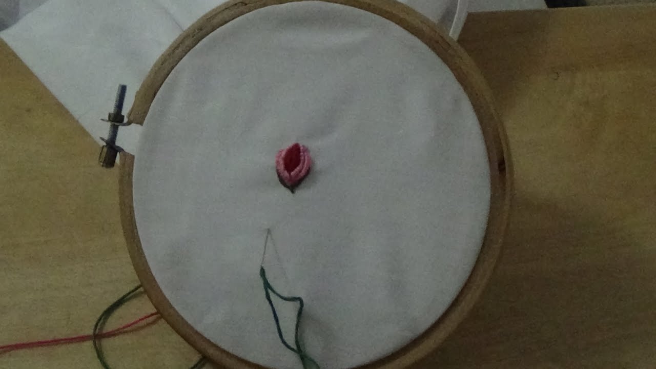 Hand Embroidery: Rose Bud Stitch - YouTube