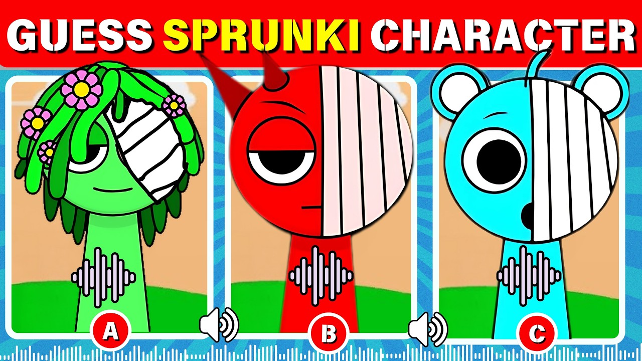 Guess The ALIVE INCREDIBOX SPRUNKI Character by Voice - SPRUNKI but ...