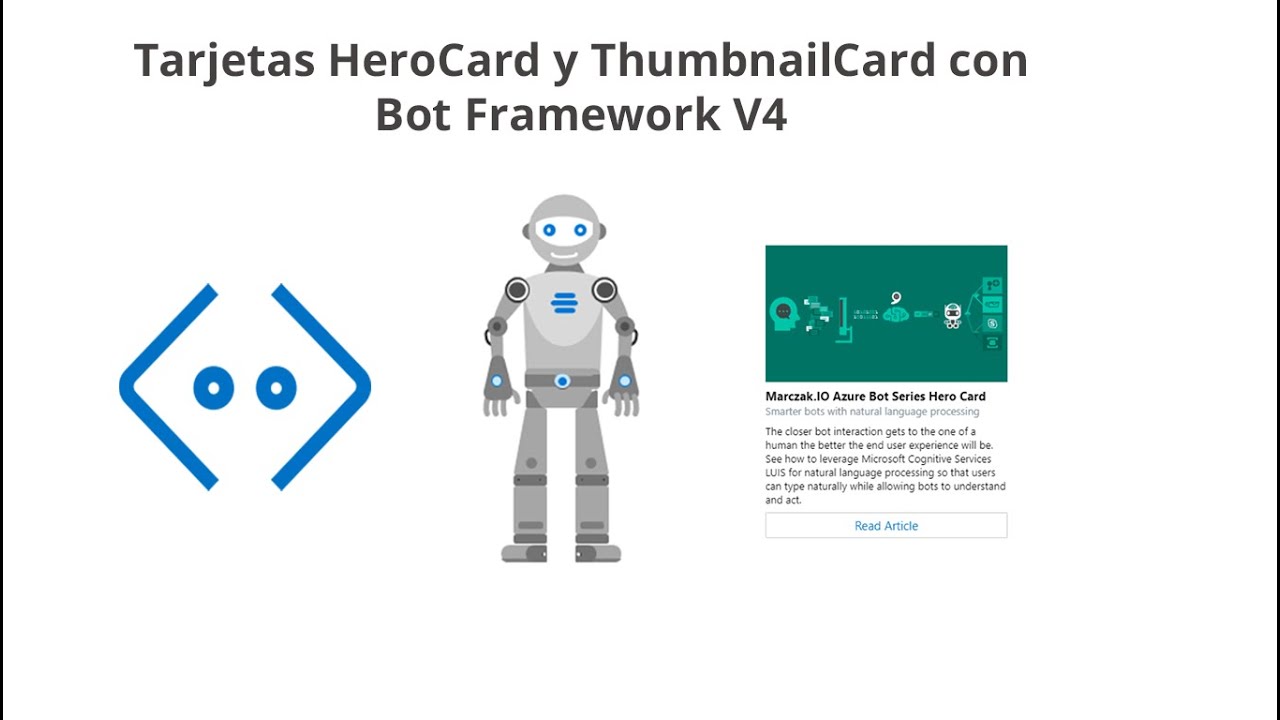6. Tarjetas HeroCard y ThumbnailCard con Bot Framework V4 - YouTube
