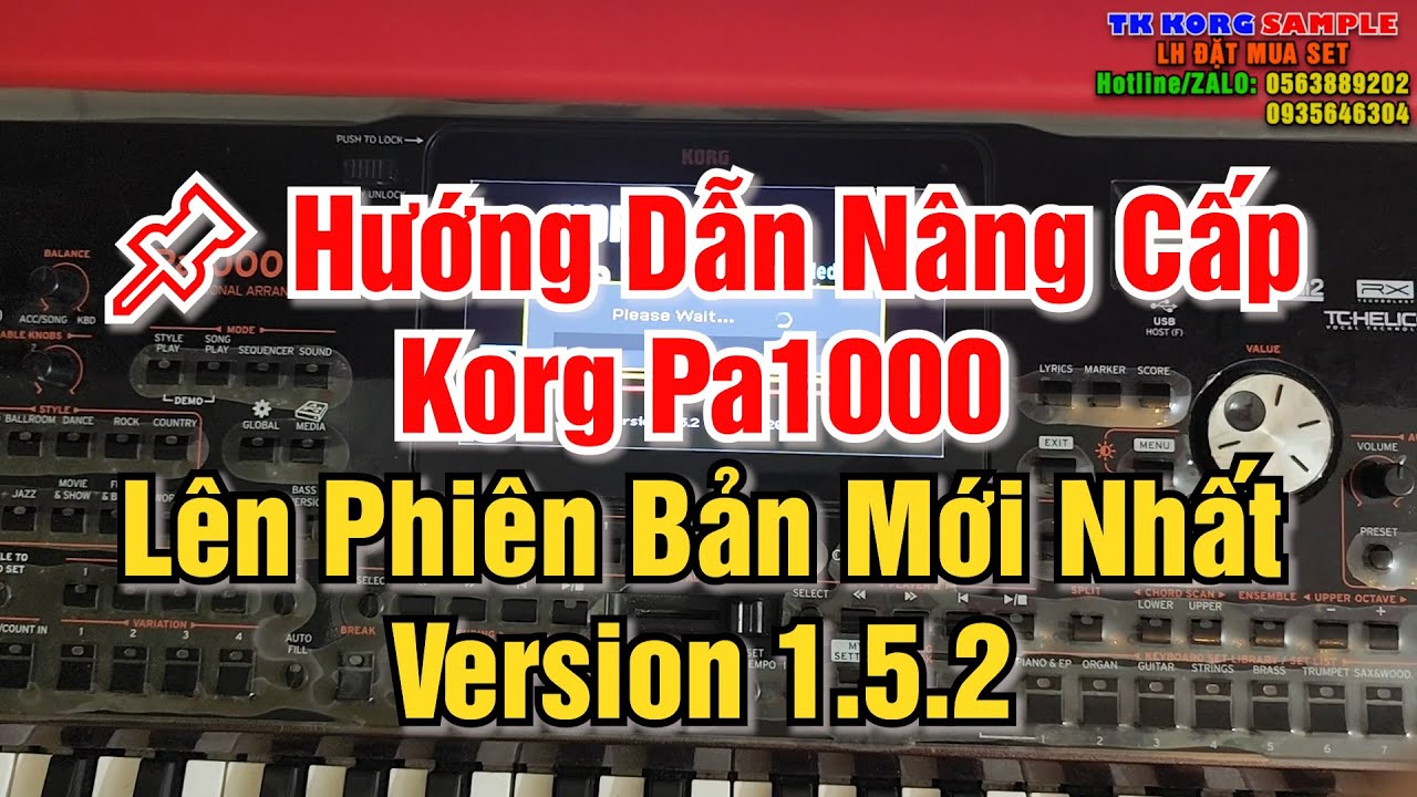 📌 Hướng Dẫn Nâng Cấp Korg Pa1000 Lên Phiên Bản Mới Nhất Version 1.5.2 ...