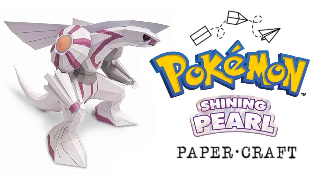 Pokemon Shining Pearl Palkia Paper Craft DIY - YouTube