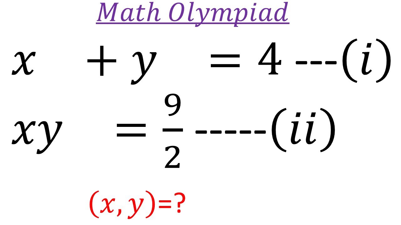 Russia Math Olympiad Question | How To Solve Math Olympiad Problem ...