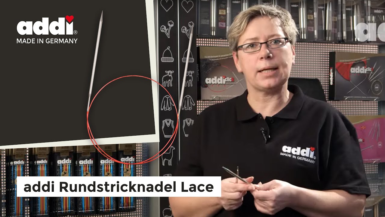 addi Lace Rundstricknadeln - Produktvideo - addi lace circular needles ...