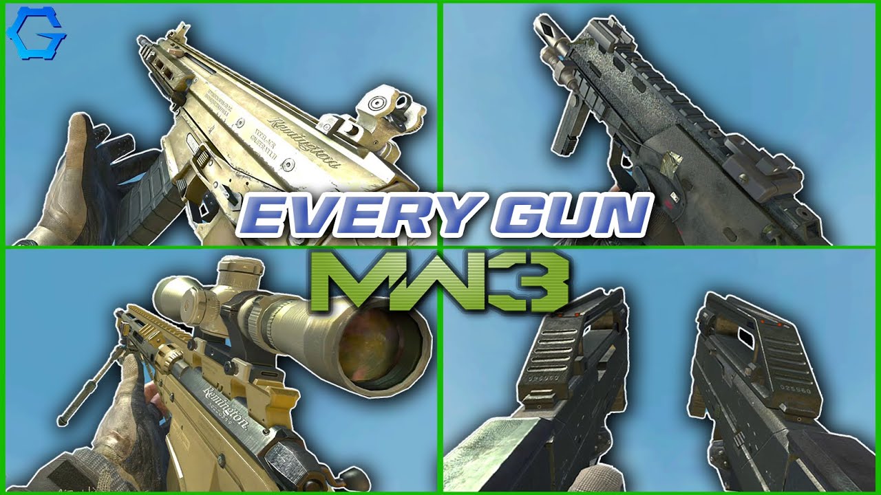 EVERY Gun in Modern Warfare 3 2011 | Gun Showcase - YouTube