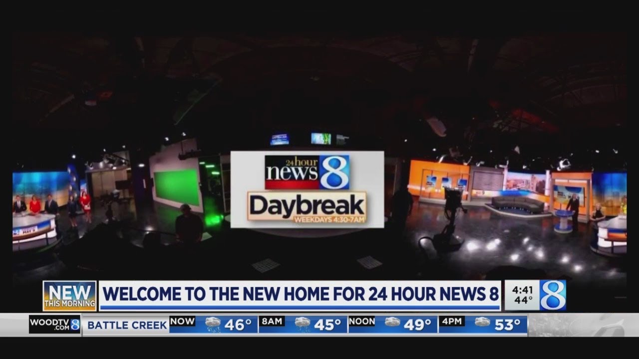 Next-generation studio unveiled at WOOD TV8 - YouTube