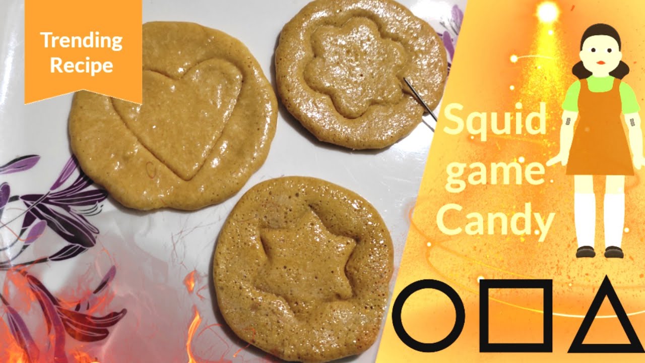 Squid game candy | Dalgona candy |honey comb candy @minutesmade - YouTube
