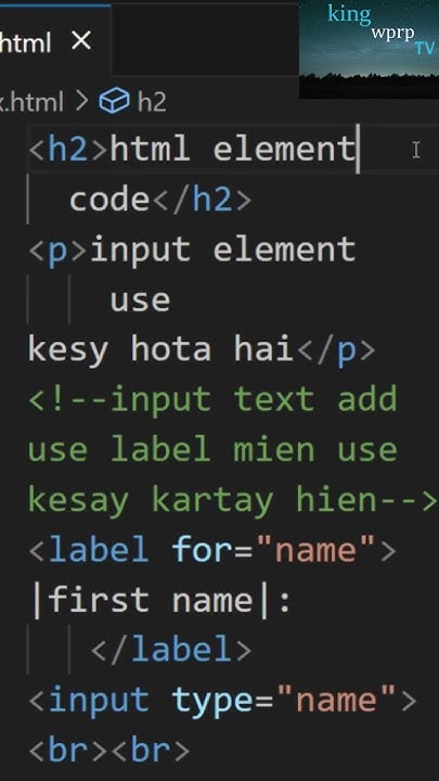 Html Tutorial L Html Element Reference Input First Name Add Karien Codehtmltutorialcoding