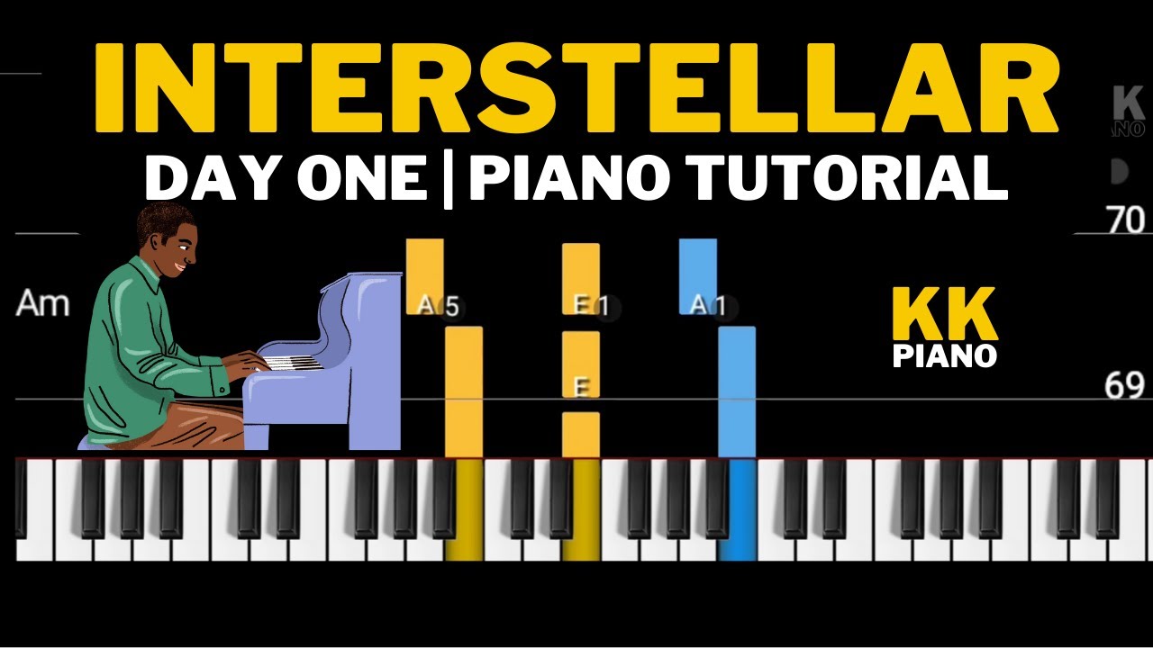 INTERSTELLAR Day One | piano tutorial | Hans Zimmer | KKpiano - YouTube