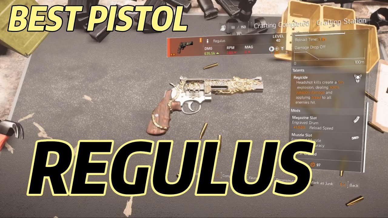 Dominating The Division 2 Raids with the Regulus Pistol: Acquisition ...