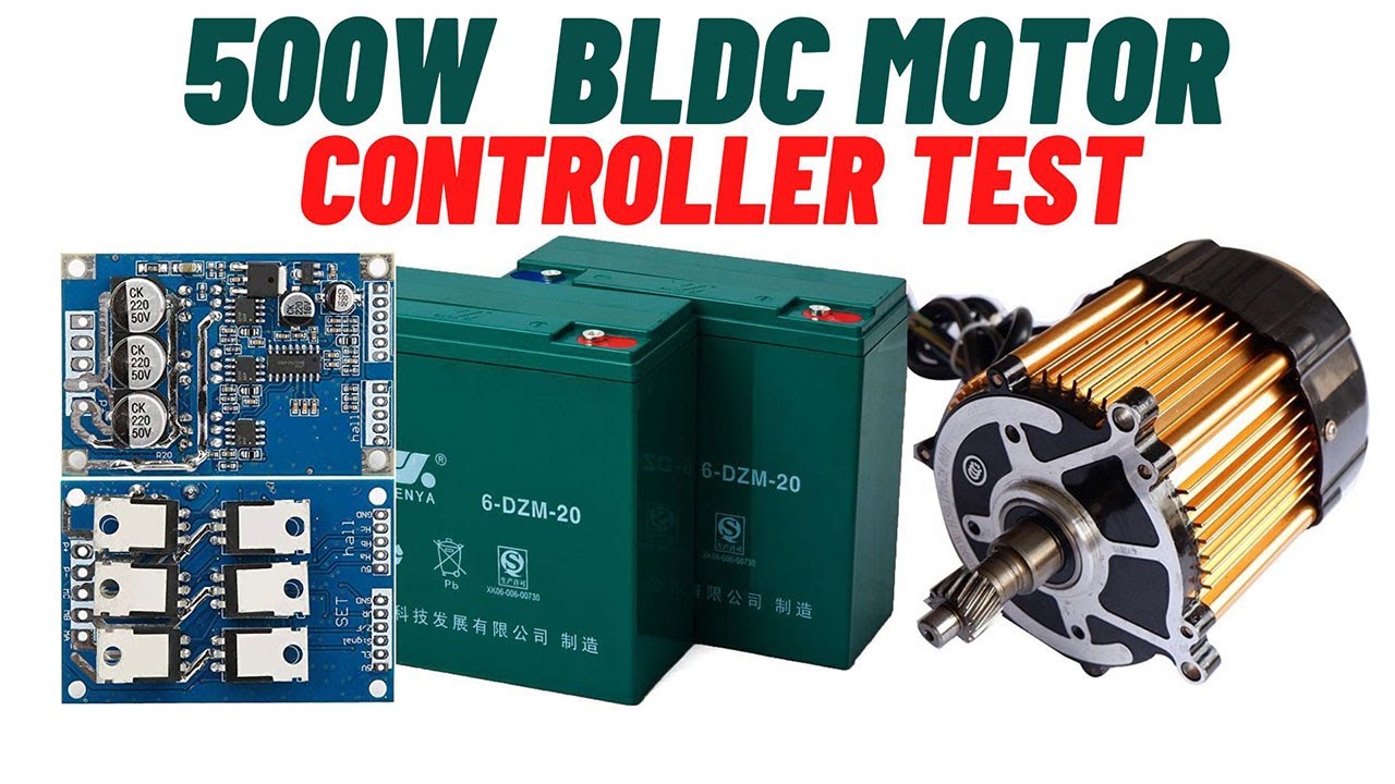 DC 12V to 36V 15A 500W BLDC Motor Speed Controller Board Test with 800W ...