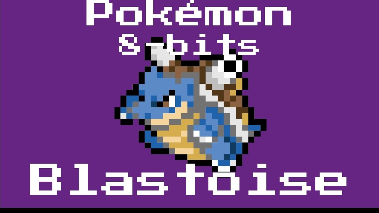 9. Blastoise | 8-bits Píxel-Art Pokémon - YouTube