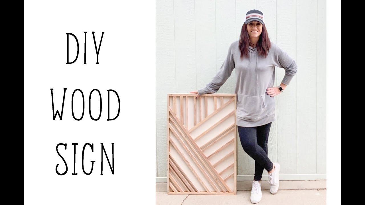 DIY Boho Inspired Wood Sign - YouTube