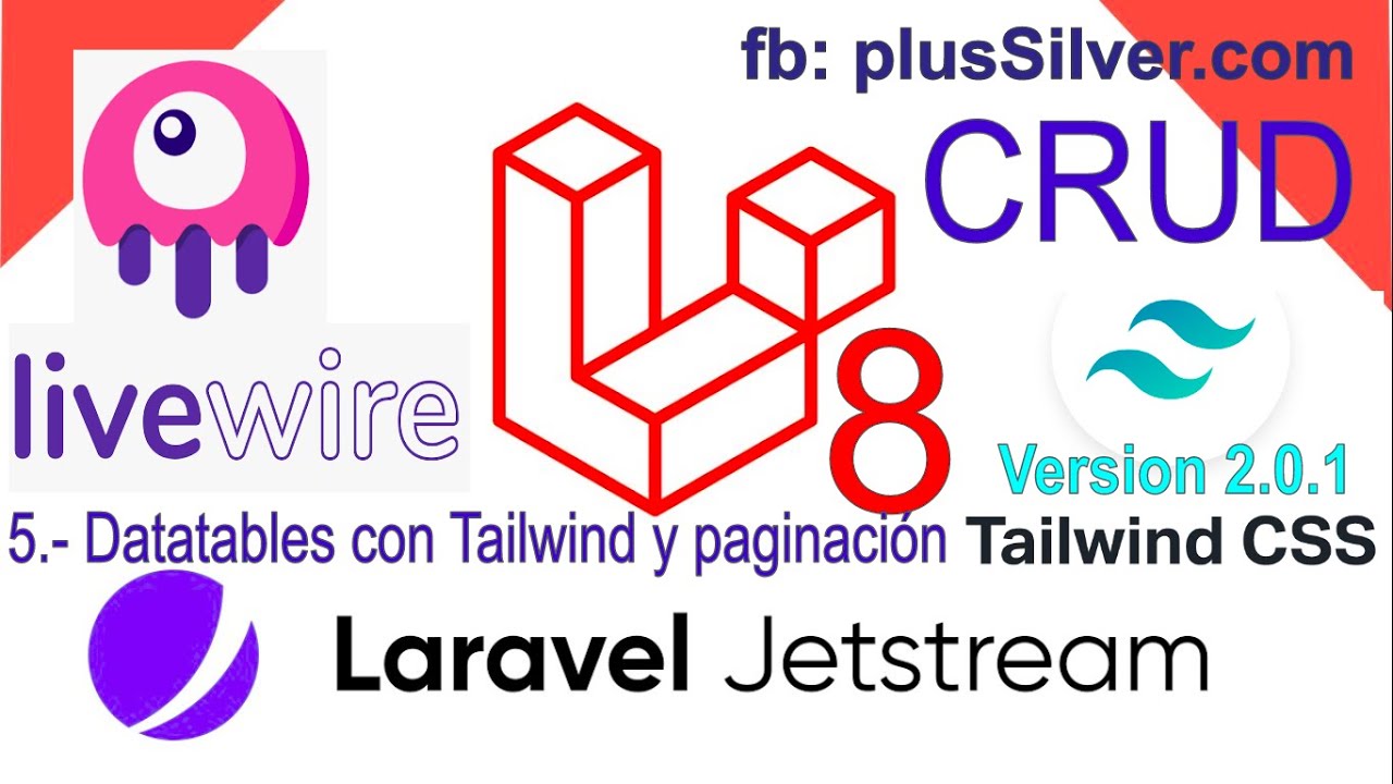 5 Tall Datatablestailwind Paginate Livewire Crud Laravel Jetstream Livewire Tailwinds Youtube