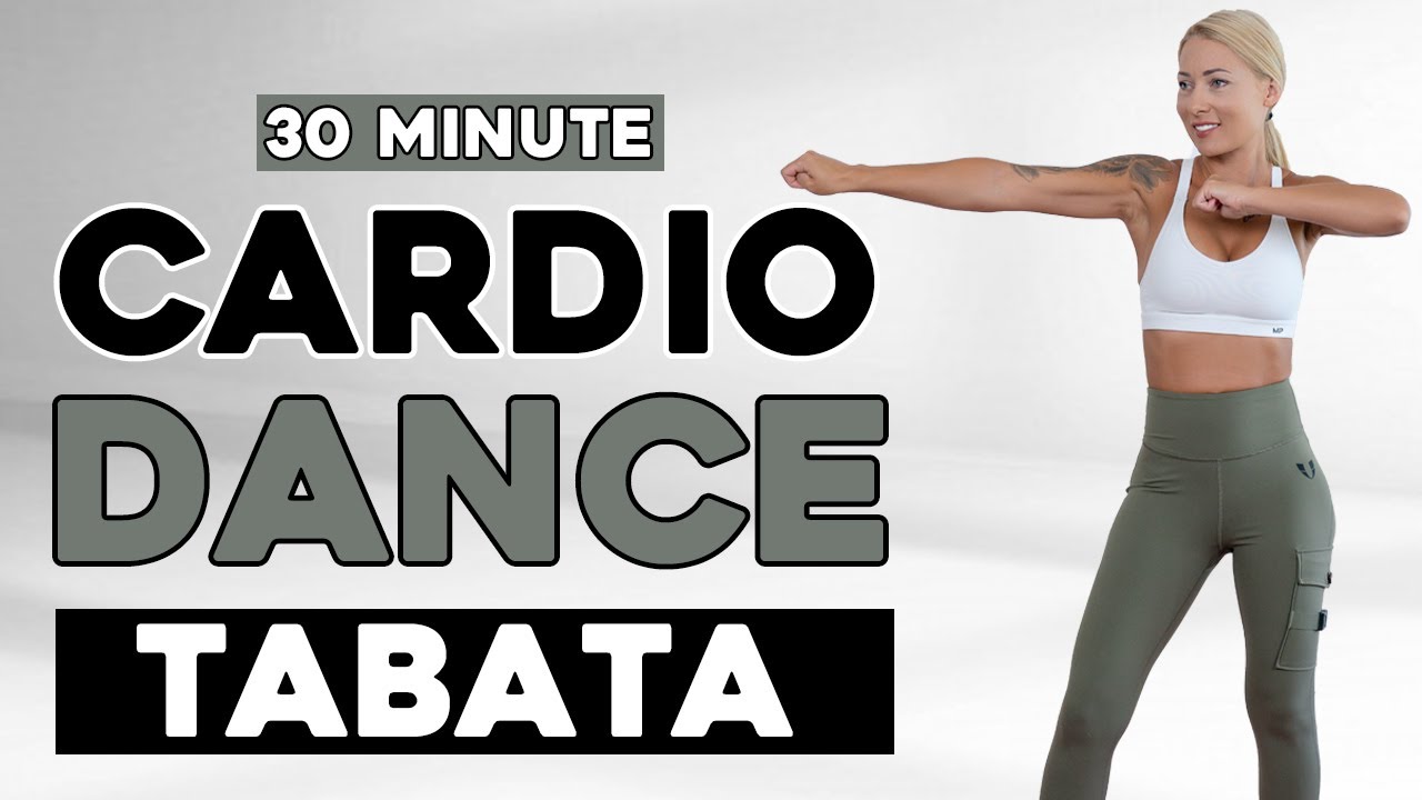 30 Min TABATA DANCE CARDIO Workout Aerobics For Weight Loss Knee ...