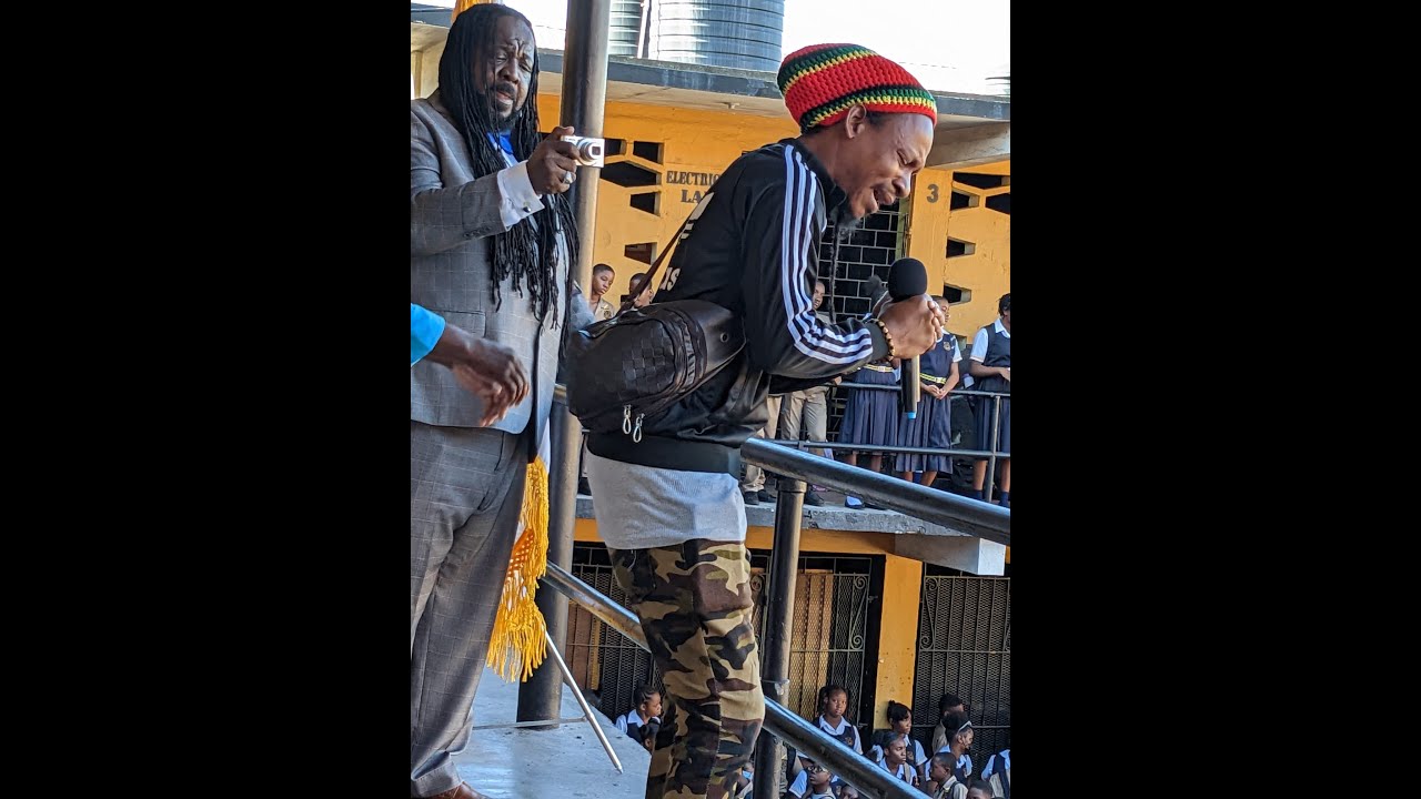REGGAE SUPERSTAR NATURE ELLIS SINGS FOR KINGSTON TECHNICAL HIGH SCHOOL ...