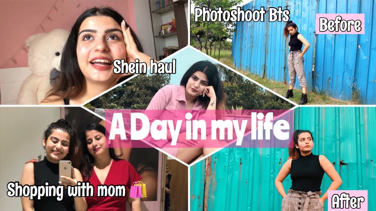 A Day In My Life | Photoshoot Bts, Shopping , Try on Shein Haul - YouTube