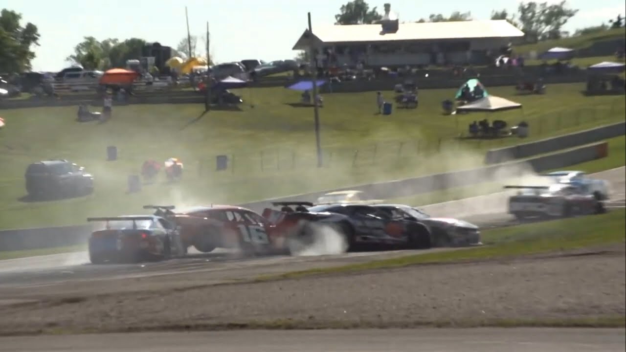 Trans Am Championship (TA2) 2020. Road America. Crashes Compilation ...