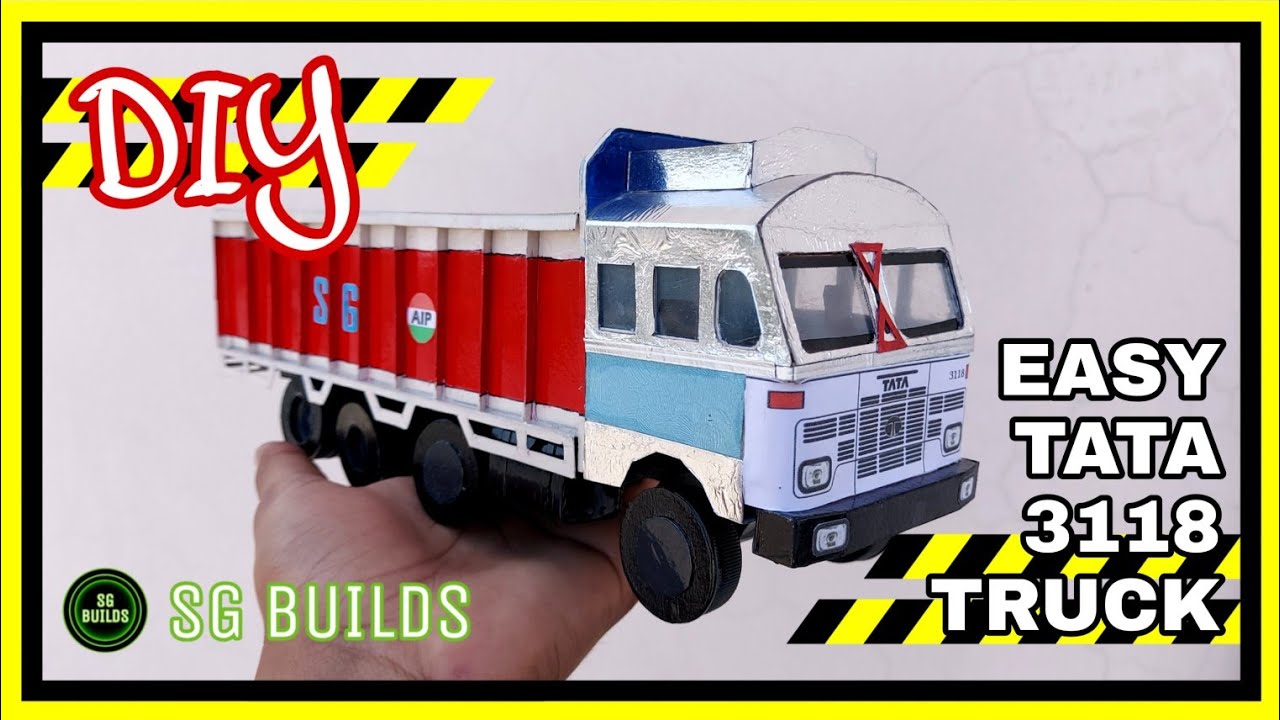 Indian Lorry Making With Cardboard How To Make Cardboard Rc Truck