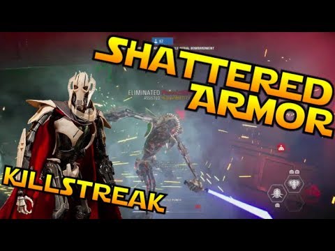 Shattered Armor 44 Killstreak with General Grievous! Star Wars ...