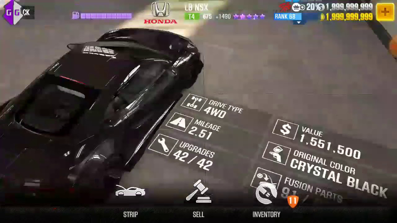 CSR2: 2 Honda LB NSX Maxed Out - YouTube