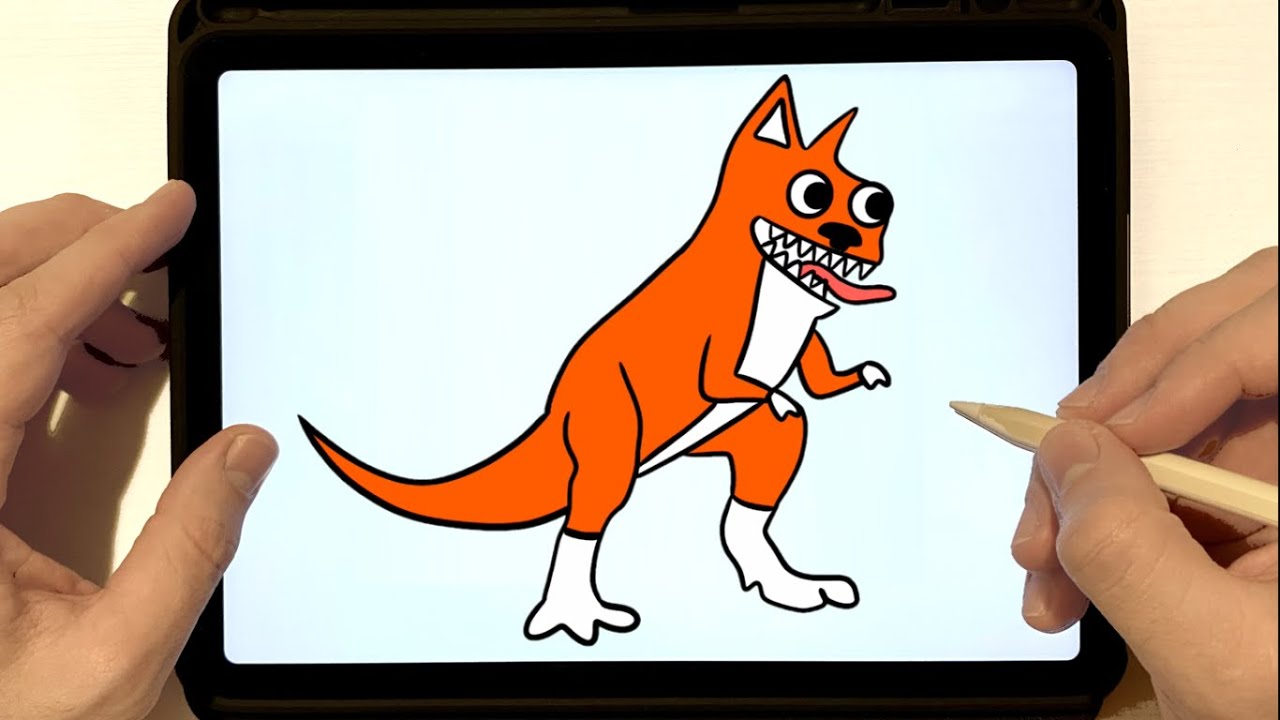 Como dibujar a KITTYSAURUS de Garten of Banban 4 - PASO A PASO - YouTube