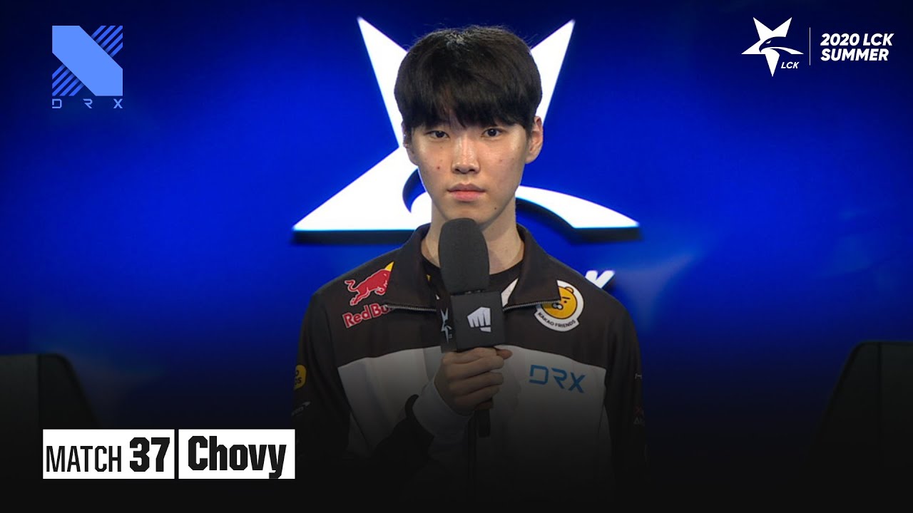 Interview with Chovy | DRX vs DWG 07.11 | 2020 LCK Summer - YouTube