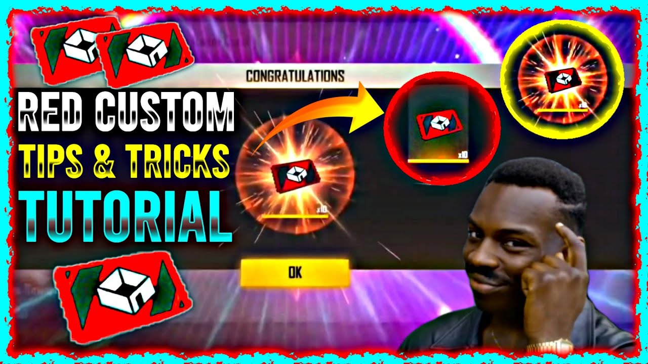 How to use red custom card in free fire | red custom card tutorial ...