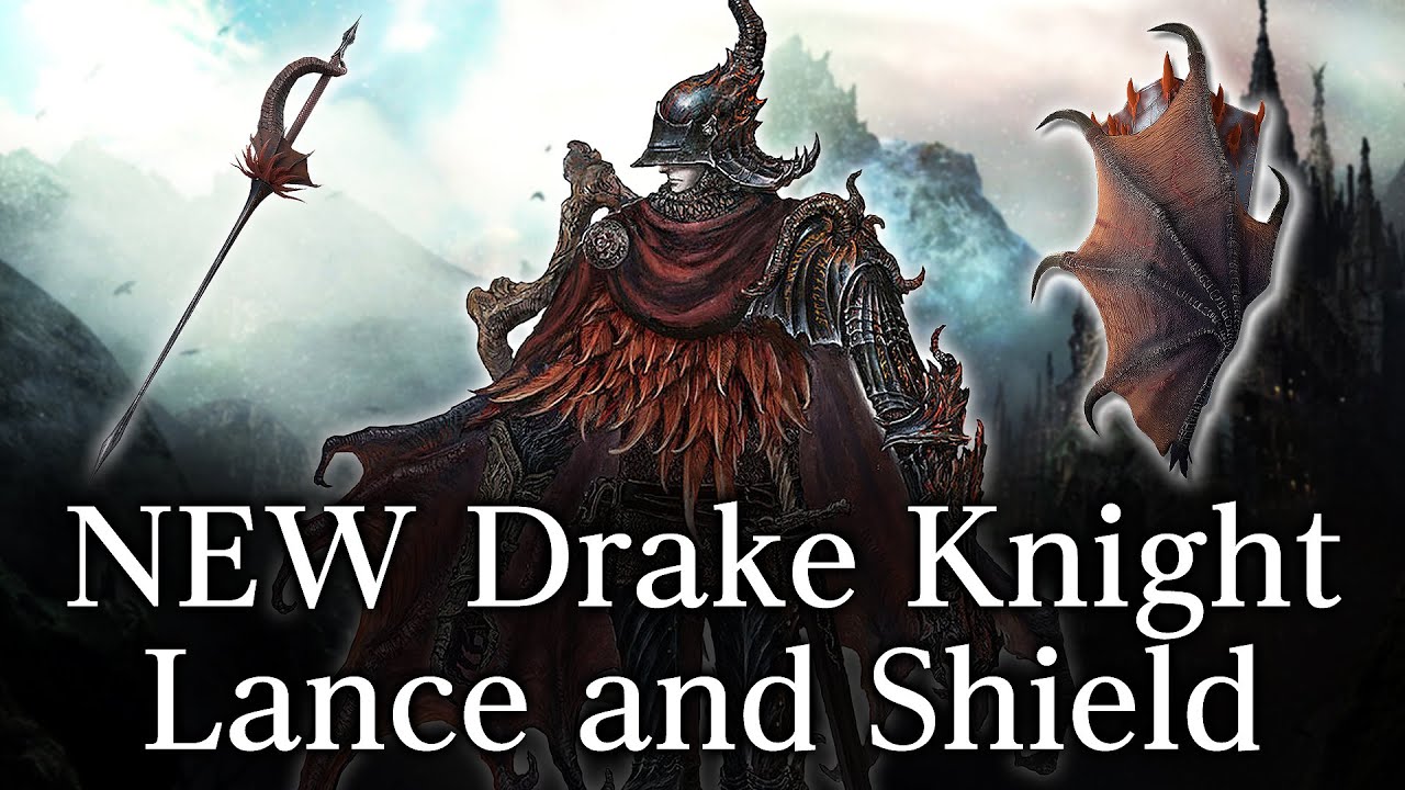 NEW Drake Knights Shield and Lance Weapon Showcase! (Elden Ring The ...