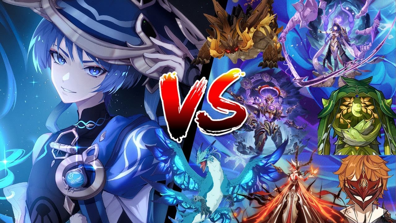 C0 Wanderer Vs all the Weekly Bosses Genshin Impact - YouTube