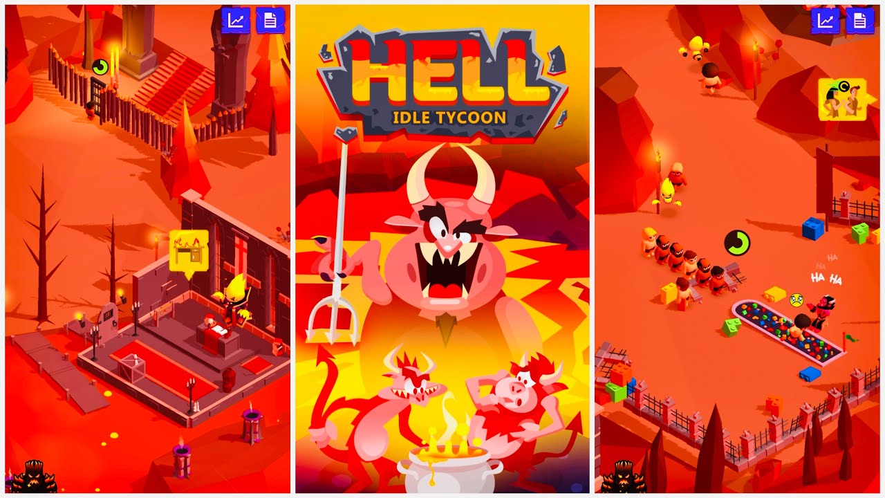 HELL: IDLE EVIL TYCOON | iOS | Global | First Gameplay - YouTube