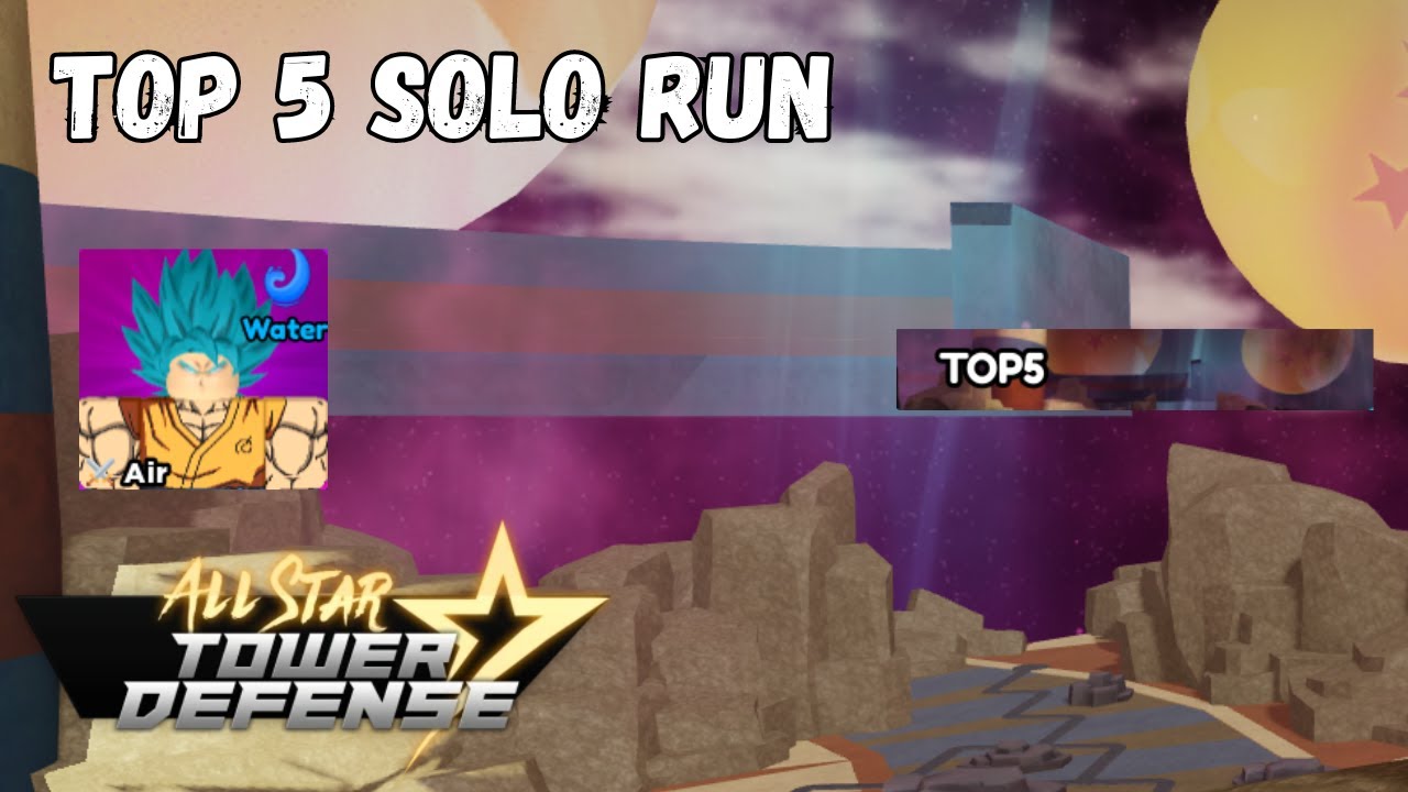 TOP 5 SOLO RUN (GOKU/JIREN EVO RAID INSTINCT) All Star Tower Defense ...