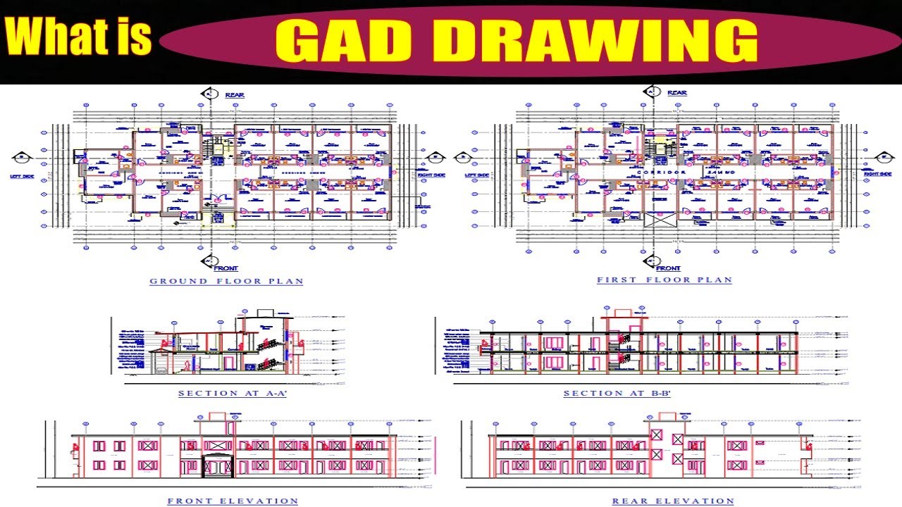 GAD Drawing Reading Difference Between Architectural And Structural ...
