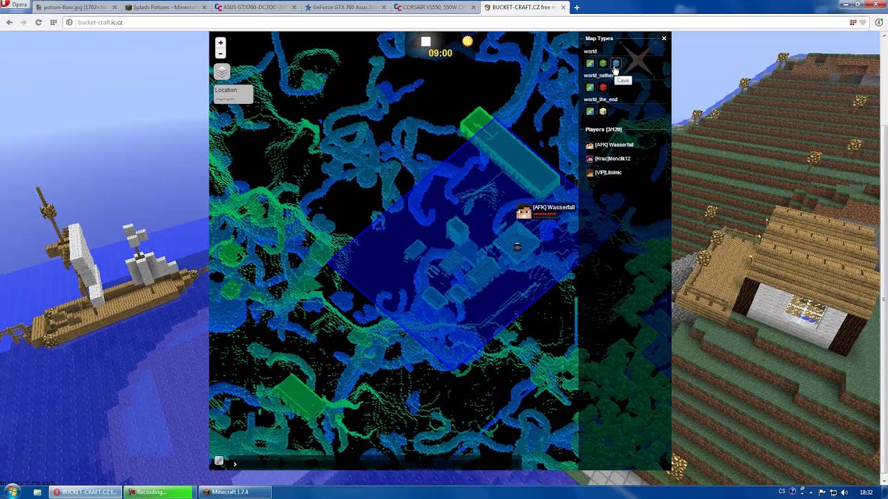 [bucket-craft.cz] Dynmapa funguje! - YouTube